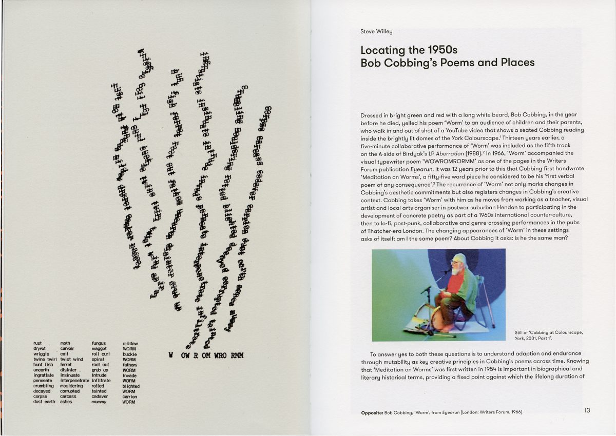 Boooook: The Life and Work of Bob Cobbing — Occasional Papers
